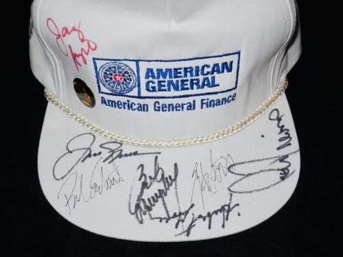 AUTOGRAPHED AMERICAN GENERAL GOLF HAT - Jack Nicklaus, Hubert Green, Lee Trevino - Autographed Golf Equipment