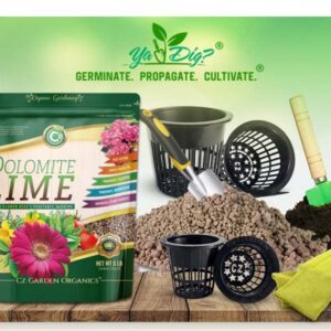 Organic Dolomite Lime - Made in USA - Garden Soil Amendment Fertilizer for Lawns, Plants & Organic Gardens. Calcium/Magnesium Additive. Safely Raise & Stabilize pH. Cures Blossom End Rot in Tomatoes