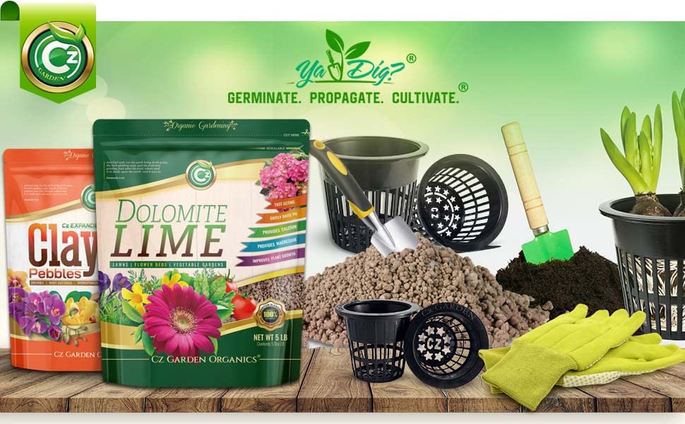 Organic Dolomite Lime - Made in USA - Garden Soil Amendment Fertilizer for Lawns, Plants & Organic Gardens. Calcium/Magnesium Additive. Safely Raise & Stabilize pH. Cures Blossom End Rot in Tomatoes