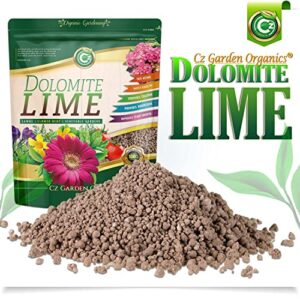 Organic Dolomite Lime - Made in USA - Garden Soil Amendment Fertilizer for Lawns, Plants & Organic Gardens. Calcium/Magnesium Additive. Safely Raise & Stabilize pH. Cures Blossom End Rot in Tomatoes