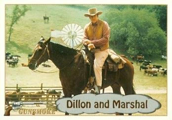 Matt Dillon and his horse Marshal trading card Gunsmoke TV Show 1993 Pacific #9 James Arnes