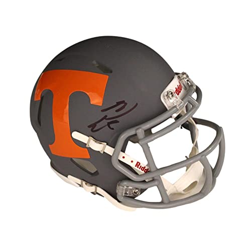 Morgan Wallen Signed Autograph Tennessee Vols Football Mini Helmet Dangerous PSA - Autographed College Mini Helmets