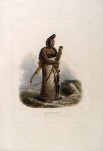 mexkemahuastan. chief of the gros-ventres des prairies.