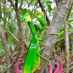 GIFTME 5 Metal Mantis Garden Yard Art Decor Set of 2 Lawn Patio Tree Ornaments Sculpture