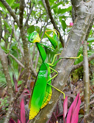 GIFTME 5 Metal Mantis Garden Yard Art Decor Set of 2 Lawn Patio Tree Ornaments Sculpture