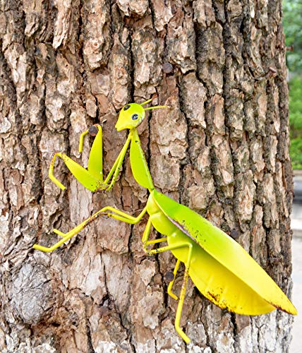 GIFTME 5 Metal Mantis Garden Yard Art Decor Set of 2 Lawn Patio Tree Ornaments Sculpture