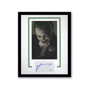 jared leto”suicide squad” autograph signed ‘joker’ framed 11×14 display b acoa