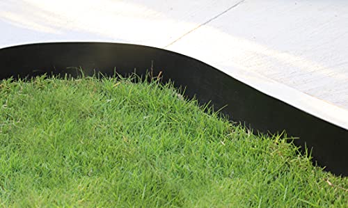 TABOR TOOLS Terrace Board, Landscape Edging Coil, Grass Barrier, Bender Board, Garden Liner, 1/10" = 0.1" Inch Thickness, 5 Inch High. ES34. (Brown, 40 FT)