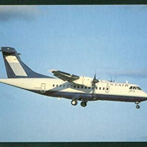 Intair Canada Airplane ATR 42 Dorval Airport Montreal Aircraft Postcard