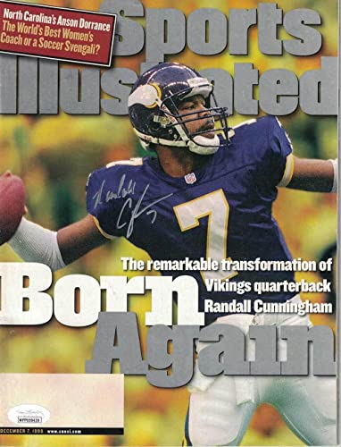 Randall Cunningham Signed Minnesota Vikings 1998 Sports Illustrated JSA 25528 - Autographed NFL Magazines