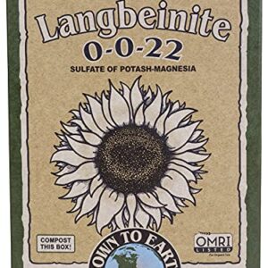 Down to Earth Organic Langbeinite Fertilizer Mix 0-0-22, 5 lb