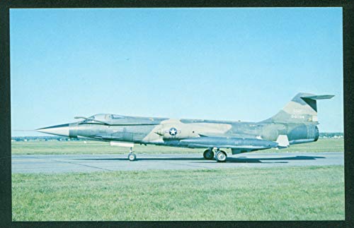 Lockheed F-104 Starfighter Supersonic Jet Fighter Aircraft USAF Airplane Postcard