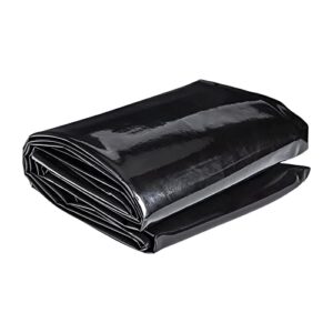 pond liner 10 x 13 ft hdpe pond liners, 20 mil uv resistant preformed pond liner easy cutting, pond liner for natural looking ponds, waterfall, koi pondsand water garden (black)