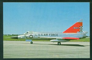 convair f-102 delta dagger supersonic jet interceptor aircraft usaf postcard