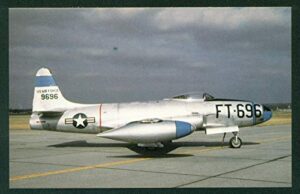 lockheed f-80 shooting star first usaf jet combat interceptor korean war aircraft postcard