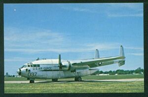 fairchild c-119 packet space capsule retrieval aircraft usaf air force postcard