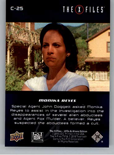 2019 Upper Deck X-Files UFOs and Aliens Characters #C-25 Monica Reyes Non Sport Entertainment Trading Card in Raw (NM or Better) Condition