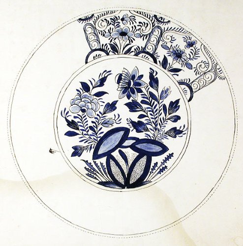 An original design for a porcelain plate