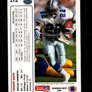 1991 UPPER DECK #172 EMMITT SMITH NMMT COWBOYS HOF