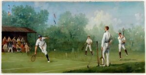 edwardian tennis match: men’s doubles