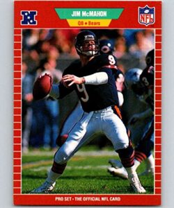 1989 pro set football series 1#44 jim mcmahon chicago bears official national football league (nfl) trading card