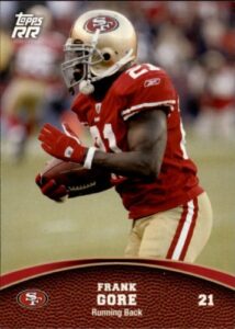 2011 topps rising rookies #4 frank gore nfl football trading card