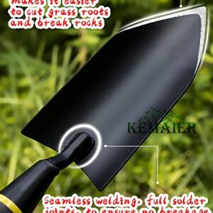 Garden Shovel - Heavy Duty Gardening Hand Trowel, Carbon Steel Garden Trowel with Rubberized Handle, Trowel Garden Tool for Diligent Farmer Soil Planting Digging Transplanting