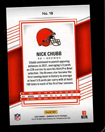 2022 DONRUSS ELITE #18 NICK CHUBB NMMT BROWNS