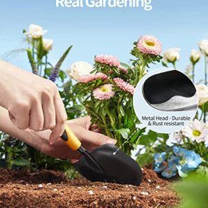 Kids Gardening Set, Geyiie Kids Gardening Tools for Girls Boys Childrens Toddler Gardening Set Garden Toys for Kids Ages 2+ Gardening Kit Garden Gift Sets, Shovel, Rake, Trowel, Tote Bag, Apron (6PCS)