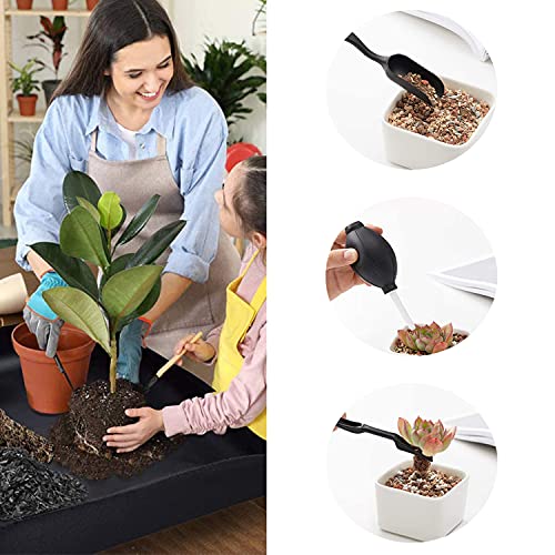 21 Pieces Succulent Plant Tools - Succulent Hand Transplanting Garden Tool Kit - Plant Care Accessories for Bonsai and Miniature Indoor Plants - Succulent Terrarium Tools Set Indoor Gardening Tools