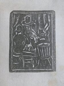 three seated men