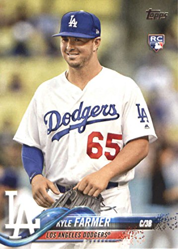 2018 Topps Series 2#485 Kyle Farmer Los Angeles Dodgers Rookie Baseball Card - GOTBASEBALLCARDS