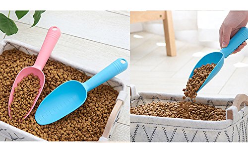 Annymall Composite Muti-Functional Scoop, 2 Piece Plastic Homegrown Gardening Tool Flowerpot Shovel Scoop, Pet's Food Scoop, Beach Sand Shovel 10‘’