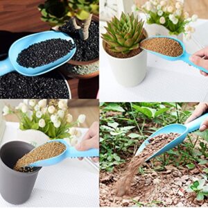 Annymall Composite Muti-Functional Scoop, 2 Piece Plastic Homegrown Gardening Tool Flowerpot Shovel Scoop, Pet's Food Scoop, Beach Sand Shovel 10‘’