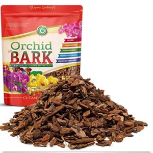 organic orchid potting bark – made in usa premium mini bark garden soil amendment mix for proper root development of phalaenopsis, cattleyas, indoor/outdoor plants, reptile terrarium bedding and more!