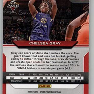 2021 Panini Prizm WNBA #69 Chelsea Gray Las Vegas Aces Official Basketball Trading Card in Raw (NM or Better) Condition