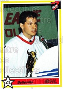 (ci) chris varga hockey card 1990-91 7th inning sketch ohl 3 chris varga