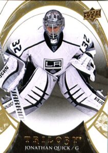 2015-16 upper deck trilogy #40 jonathan quick los angeles kings hockey card