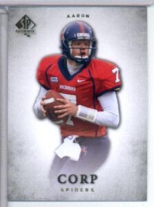 2012 upper deck sp authentic # 2 aaron corp rc – richmond spiders (rc – rookie card) nfl football trading card