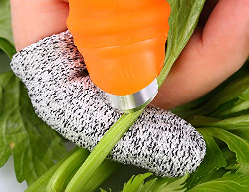 ZGYFJCH Garden Silicone Thumb Knife, Finger Knife-Plants Picking Trim Tools(L)