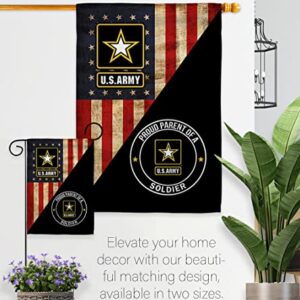 US Army Proud Parent of A Soldier Flag Armed Forces Wall Tapestry Lawn Decoration MILITARY Home Decor House Garden Yard Banner United State American Veteran Gifts Made in USA