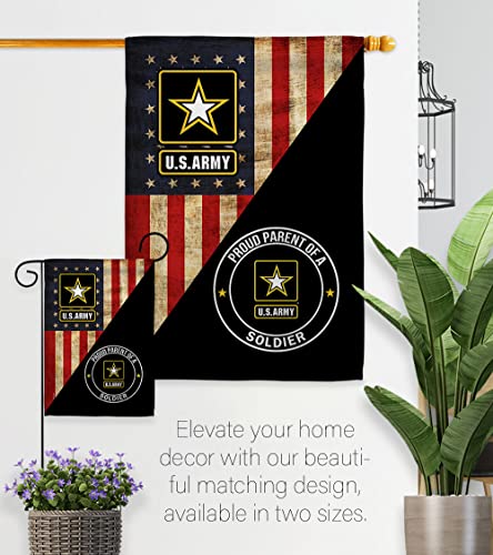 US Army Proud Parent of A Soldier Flag Armed Forces Wall Tapestry Lawn Decoration MILITARY Home Decor House Garden Yard Banner United State American Veteran Gifts Made in USA