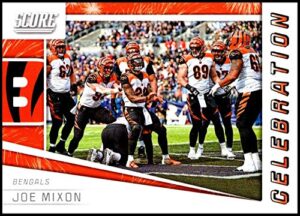 2019 score nfl celebration #7 joe mixon cincinnati bengals official football card made by panini