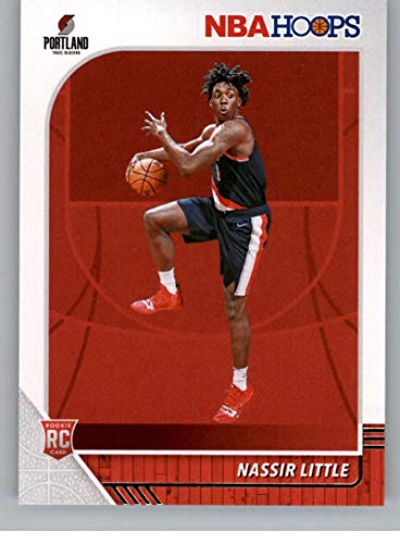 2019-20 NBA Hoops Basketball #220 Nassir Little Portland Trail Blazers RC Rookie Card Official Panini Trading Card