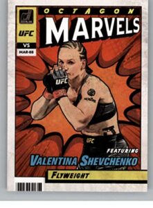 2022 donruss ufc octagon marvels #17 valentina shevchenko flyweight official mma trading card in raw (nm or better) condition