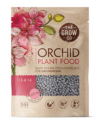 Orchid Plant Food (5 oz, 50+ Applications) - Bloom Booster Fertilizer Pellets for Orchids in Pots - Slow Release Nutrients for Healthy Flower & Reblooms