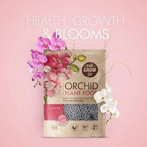 Orchid Plant Food (5 oz, 50+ Applications) - Bloom Booster Fertilizer Pellets for Orchids in Pots - Slow Release Nutrients for Healthy Flower & Reblooms