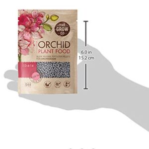 Orchid Plant Food (5 oz, 50+ Applications) - Bloom Booster Fertilizer Pellets for Orchids in Pots - Slow Release Nutrients for Healthy Flower & Reblooms