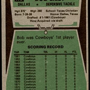 1975 Topps Regular Football card175 Bob Lilly of the Dallas Cowboys Grade Excellent