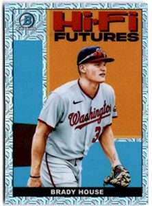 2022 bowman chrome mega box mojo hi-fi futures #hifi-21 brady house washington nationals baseball card